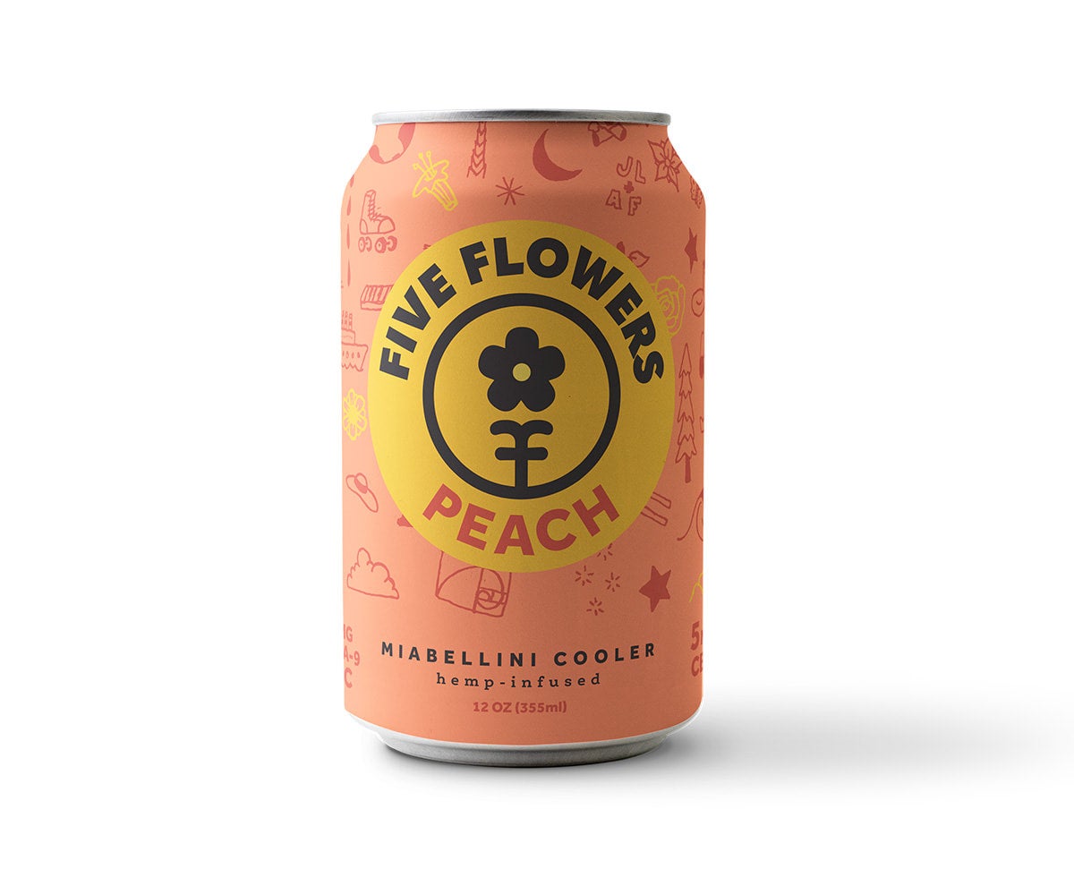 Peach Five Flowers | Hemp HoldCo LLC